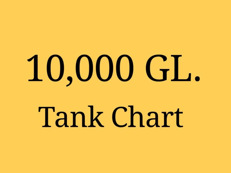 10,000 Gallon Tank Chart - WaterWellServices.org